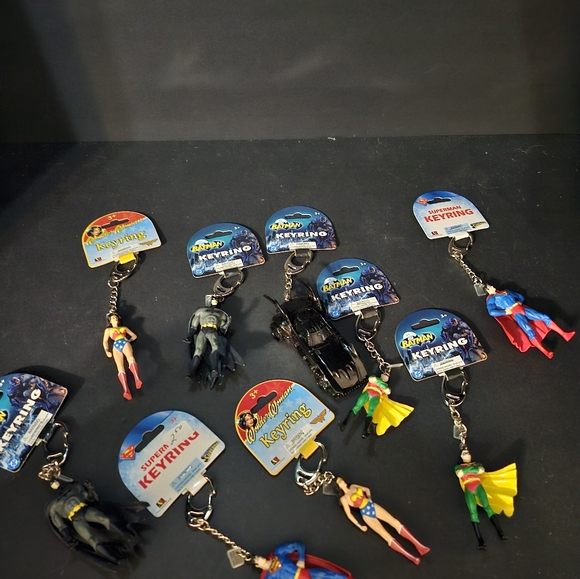 Toys | Dccomic Superhero Keyring Set Multicolor | Poshmark